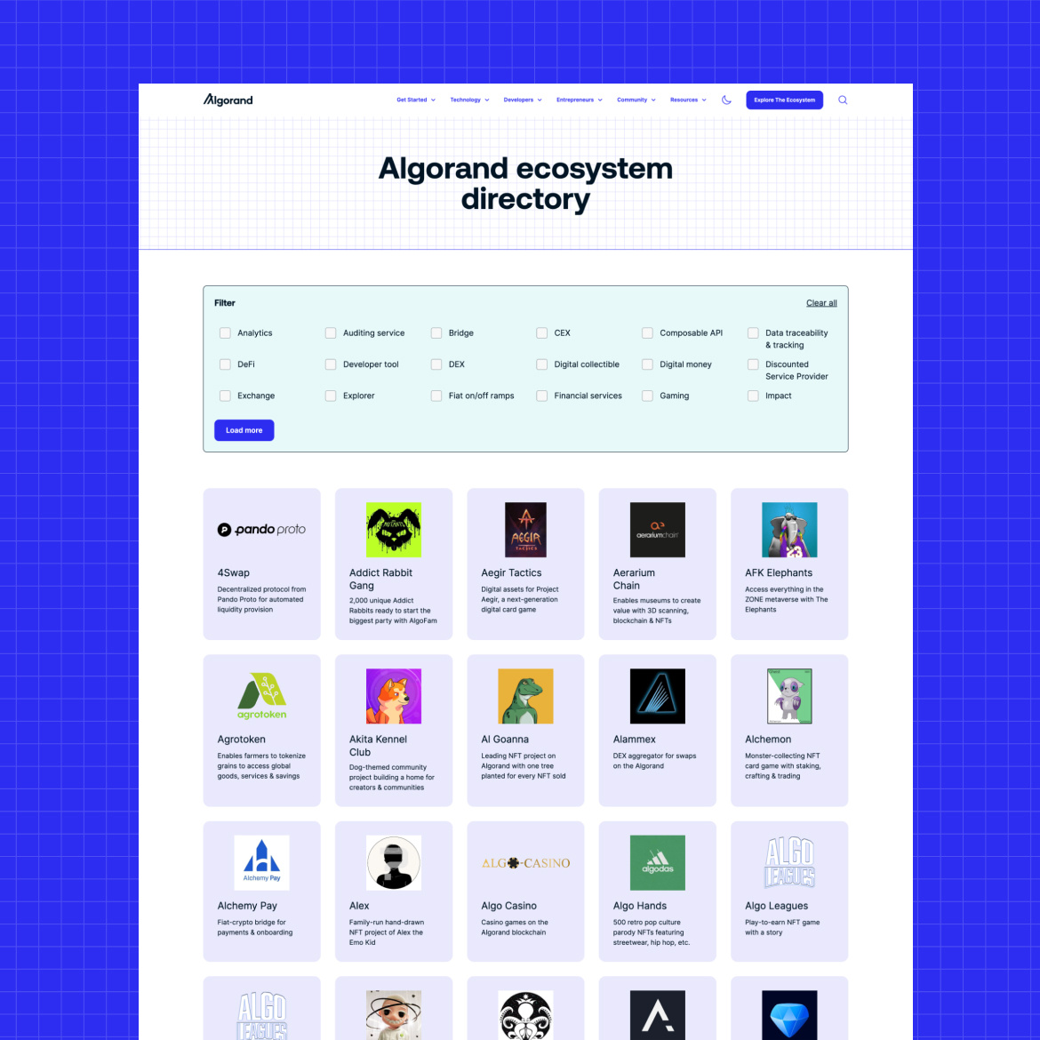 Algorand Website | Blend